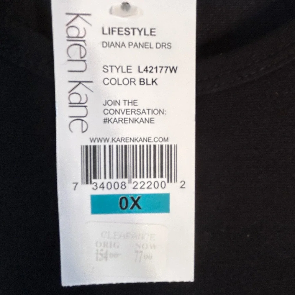Karen Kane | Dresses | Karen Kane Diana Panel Dress Womens X Black ...